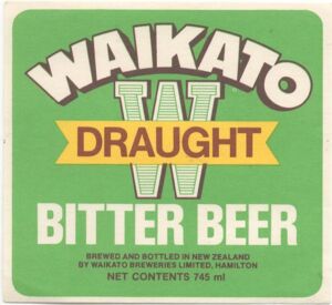 Drink Label: Waikato draught bitter (Waikato breweries, New ZealandCol ...