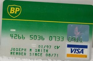Bank Card: BP Visa (Bank One Corporation, United States of AmericaCol ...