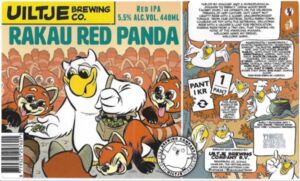 Drink Label: Rakau Red Panda (Uiltje Brewing Company, NetherlandsCol:NL ...