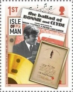 Stamp: The Ballad of Bonnie and Clyde (Isle of Man(Mitch Murray ...