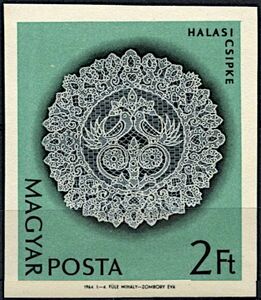 Stamp: Halas Lace (Hungary) (Halas Lace) Mi:HU 2006B,PHu:HU 2064V