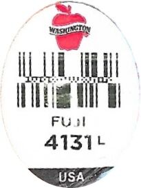 Fruit Sticker: Washington Fuji #4131 L (United States of AmericaCol:US ...