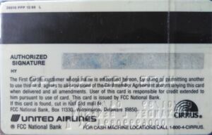 Tarjeta de Banco: Mileage Plus First Card Visa (FCC National Bank ...