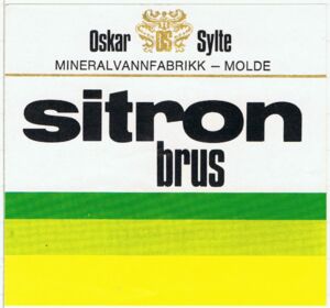 Drink Label: Sitron brus (Oskar Sylte mineralvannfabrikk, NorwayCol:NO ...