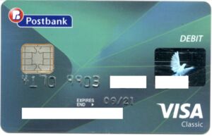 Bank Card: Postbank VISA Classic Debit - 12/17/000 (Postbank ...