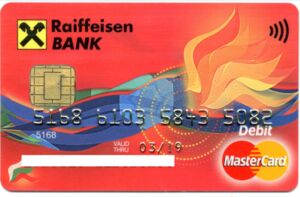Bank Card: RaiffeisenBank MasterCard Debit - 09/13/000 (Raiffeisen Bank ...
