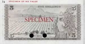 Banknote: 5 Shillings (Kenya(1969-1974 Issue) Wor:P-6s