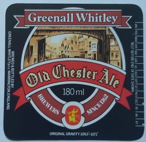 Drink Label: Greenall Whitley Old Chester Ale (Greenail Whitley & Co ...