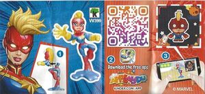 Meal Toy: Captain Marvel (Kinder Surprise, Europe(Kinder - Marvel ...