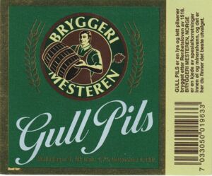 Drink Label: Gull Pils (Aass Brewery, NorwayCol:NO-BEER-000394