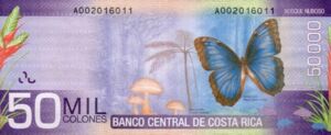Banknote: 50,000 Colones (Costa Rica(2009-2015 Issue) Wor:P-279 💴