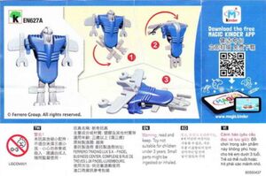 Meal Toy: Robot blue (Kinder Surprise, Worldwide(Kinder - Roboworld ...