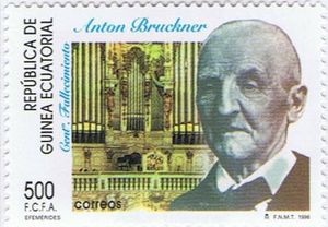 Stamp: Centenary of death of Anton Bruckner (1824-1896) (Equatorial Guinea(Anniversaries 1996 ...
