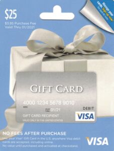 Gift Card: Gray Recipient (Visa, United States of America(MetaBank) Col ...