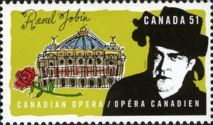 Stamp: Raoul Jobin (Canada(Canadian Opera Singers) Mi:CA 2366,Sn:CA ...