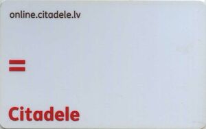 Bank Card: Online Code Card (Citadele, LatviaCol:LV-GM-0028.02