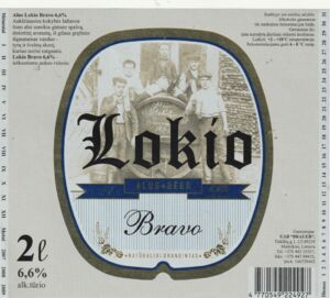 Drink Label: Lokio Bravo (Mažeikių Lokys, LithuaniaCol:LT-BEER-000648