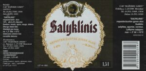 Drink Label: Salyklinis alus (Mažeikių Lokys, LithuaniaCol:LT-BEER-000664
