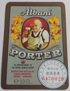 Drink Label: Albani Porter (Albani Bryggerierne A/S, DenmarkCol:DK-BEER ...
