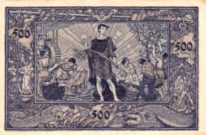 Banknote: 500 Mark (German States) (Badische Bank-Bank of Baden) Wor:P ...