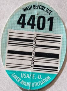 Fruit Sticker: White Peach 4401 (United States of AmericaCol:US-FR-00787