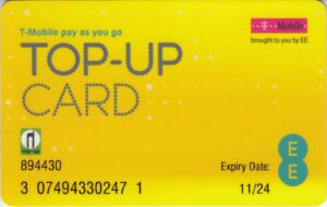 Phonecard: Top-Up Card (Mobile United Kingdom, United Kingdom of Great ...