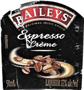 Drink Label: Baileys Espresso Cream (R&A Baileys & Co, IrelandCol:IE ...