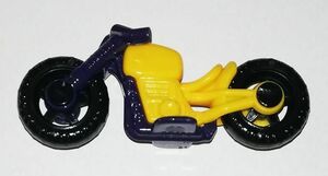 Meal Toy: Blue-yellow motorcycle (Kinder Surprise, Europe(Kinder ...