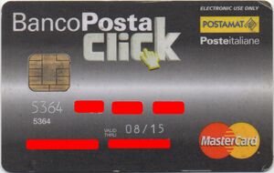 Bank Card: BancoPosta Click (Poste Italiane, Italy) Col:IT-MC-0091