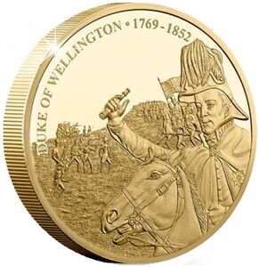 Coin: 1 Dollar (Duke of Wellington 250th Anniversary) (Cook Islands ...