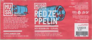 Drink Label: Red Zeppelin (Cerveja Independente Musa, Lda, PortugalCol ...