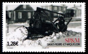 Timbre: Historic Snow Plows (Saint-Pierre-et-Miquelon(Historic Snow ...