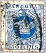 Stamp: Crown (Angola(Crown, new colours) Mi:AO 14IIA