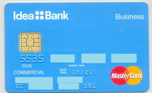 Bank Card: Idea Bank Business (Idea Bank, RomaniaCol:RO-MC-0362