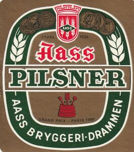 Drink Label: Pilsner (Aass Brewery, NorwayCol:NO-BEER-000456