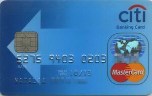 Bank Card: Citi (Citibank, RussiaCol:RU-MC-0123.05