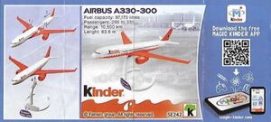 Meal Toy: Kinder (Kinder Surprise, Worldwide) (Kinder - Airbus A330-300 ...