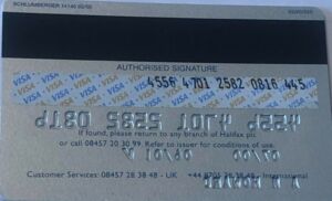 Bank Card: Halifax (Halifax, United Kingdom of Great Britain & Northern ...