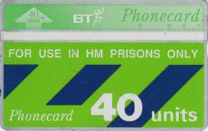 Phonecard: HM Prisons Only (Thermographic Band) (British Telecom ...