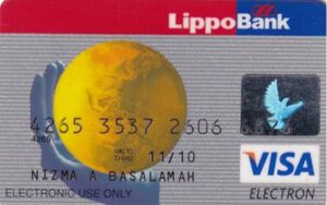 Bank Card: Lippo Bank (Lippo Bank, IndonesiaCol:ID-VE-0080