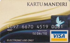 Bank Card: Kartu Mandiri (Bank Mandiri, IndonesiaCol:ID-VI-0069.02
