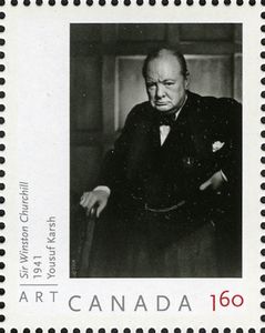 Stamp: Yousuf Karsh - Sir Winston Churchill (Canada(Art Canada - Birth ...