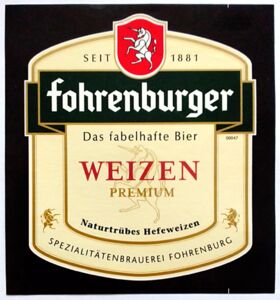Drink Label: Fohrenburger Weizen (Brauerei Fohrenburg, AustriaCol:AT-BEER-006833