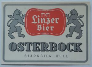 Drink Label: Osterbock Starkbier Hell (Brau Union Österreich AG ...