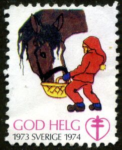 Stamp: God Helg 1973-1974 (Sweden: Cinderella Stamps(Tuberculosis ...