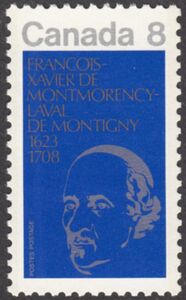 Stamp: Monsignor de Laval (1623-1708) 350th Birth Anniversary (CanadaMi ...