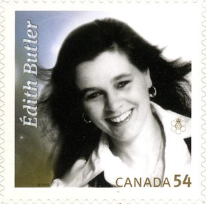 Stamp: Edith Butler (Canada(Canadian Recording Artists (2009)) Mi:CA ...