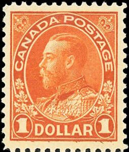 Stamp: King George V (Canada(King George V 1911-22 "Admiral's Uniform ...