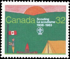 Stamp: 75th Anniversary of Scouting in Canada (CanadaSn:CA 993ii