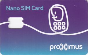 Phonecard: Proximus Nano SIM Card (Proximus (Belgacom Mobile), Belgium ...